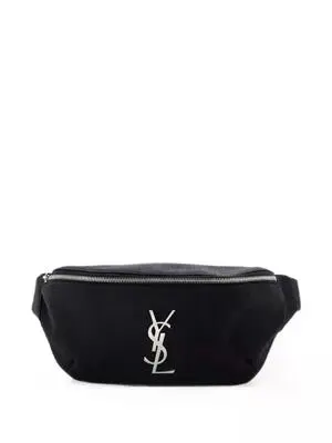 Saint Laurent Classic Monogram Canvas Belt Bag - Black