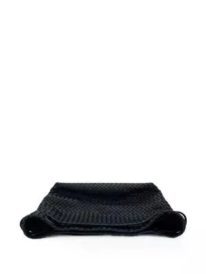 Bottega Veneta 2000s Intrecciato Garda Handbag - Black