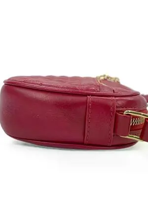 Celine 2020s C Charm Shoulder Bag - Red