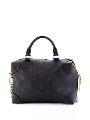 LOUIS VUITTON Petite Malle Souple Handbag In Monogram Empreinte Leather - Black