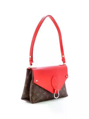 LOUIS VUITTON Saint Michel Shoulder Bag In Monogram Canvas And Epi Leather - Brown