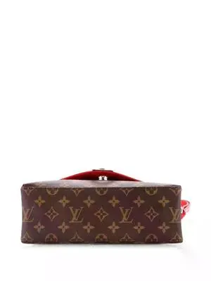 LOUIS VUITTON Saint Michel Shoulder Bag In Monogram Canvas And Epi Leather - Brown