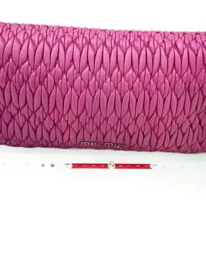 Miu Miu Nappa Crystal Matelassé Shoulder Bag