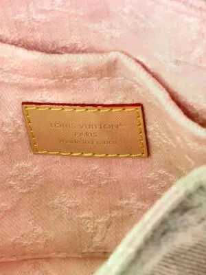 LOUIS VUITTON Sunset Handbag Remix Monogram Denim Clutch Bag