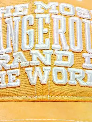 DENIM TEARS Baseball Cap With Embroidered Slogan