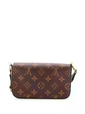 LOUIS VUITTON Monogram Canvas Felicie Strap & Go Handbag - Brown