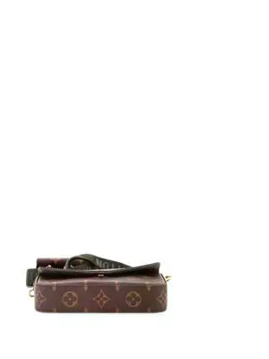 LOUIS VUITTON Monogram Canvas Felicie Strap & Go Handbag - Brown