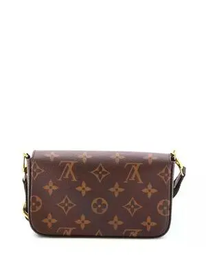 LOUIS VUITTON Monogram Canvas Felicie Strap & Go Handbag - Brown