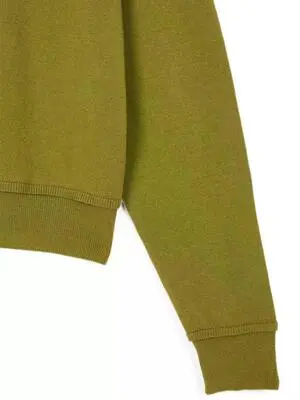 STUDIO TOMBOY Ribbed-trim Round-neck Cardigan - Green