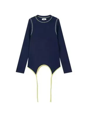 Studio Tomboy Contrast Stitching T-shirts For Women