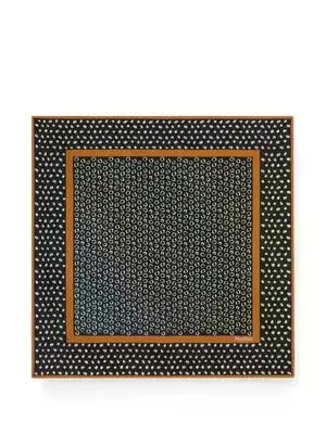 Max Mara Taquila Polka-dot Silk Scarf - Black