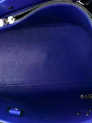 Saint Laurent Crocodile Embossed Leather Small Satchel