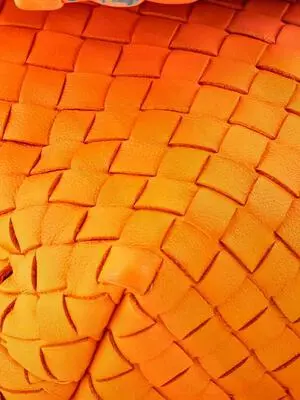 Bottega Veneta Olimpia Intrecciato Nappa Baby Crossbody Bag - Orange