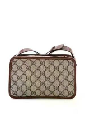 Gucci Gg Coated Canvas Mini Camera Bag - Brown