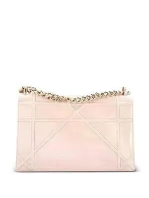 Dior Diorama Flap Bag Patent Medium Shoulder Bag - Neutrals