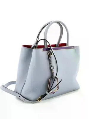 Fendi 2jours Bag Leather Petite Satchel - Blue