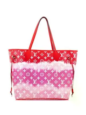 LOUIS VUITTON Neverfull Mm Limited Edition Escale Monogram Giant Tote Bag - Pink