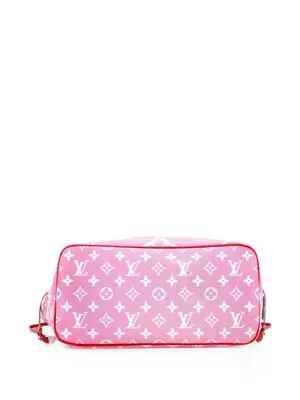 LOUIS VUITTON Neverfull Mm Limited Edition Escale Monogram Giant Tote Bag - Pink