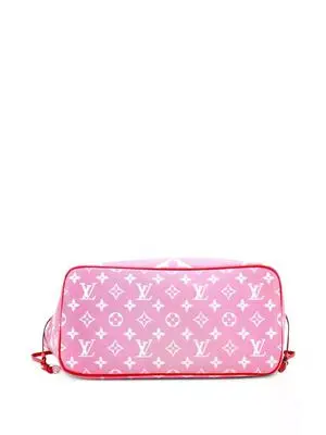 LOUIS VUITTON Neverfull Mm Limited Edition Escale Monogram Giant Tote Bag - Pink