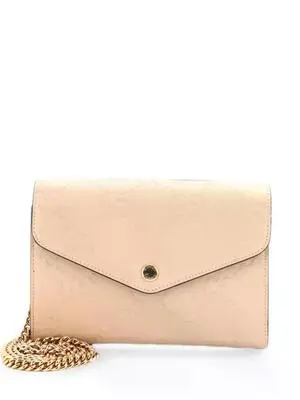 Gucci Envelope Wallet On Chain Guccissima Leather Shoulder Bag - Neutrals