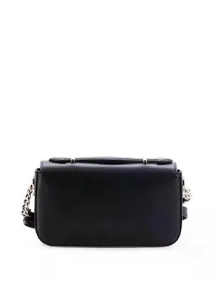 Gucci Petite Gg Flap Leather Mini Shoulder Bag - Black