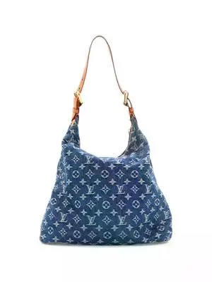 LOUIS VUITTON Baggy Handbag Denim Gm Shoulder Bag - Blue