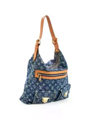 LOUIS VUITTON Monogram Denim Gm Shoulder Bag - Blue
