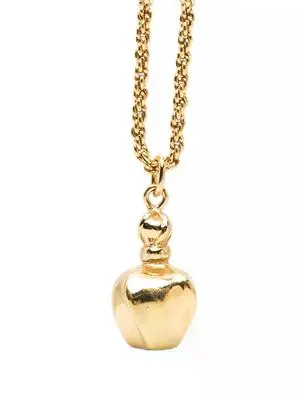 Dior Tone Perfume Bottle Pendant Necklace - Gold