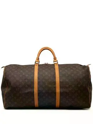 LOUIS VUITTON 1992 Keepall 60 Monogram Travel Bag - Brown