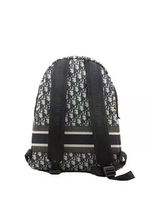 Dior 2000-2026 Oblique Canvas Backpack - Blue