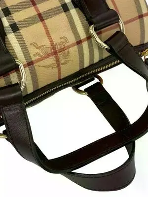 Burberry 2000-2017 Haymarket Check Boston Bag - Neutrals