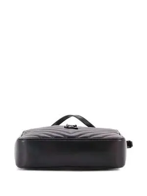 Saint Laurent Lou Camera Bag Matelasse Chevron Leather Small Crossbody Bag - Black