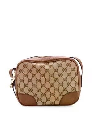 Gucci Bree Disco Gg Canvas With Leather Mini Crossbody Bag