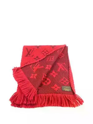 LOUIS VUITTON Monogram Fringed Scarf