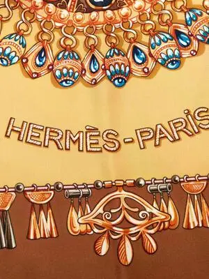 Hermès 1990-2015 Parures Des Sables Silk Scarf Scarves