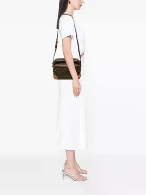 LOUIS VUITTON 2002 Monogram Nil Crossbody Bag - Brown