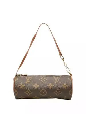 LOUIS VUITTON 1990-2010 Monogram Papillon Pochette Handbag - Brown