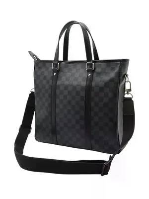 LOUIS VUITTON 2015 Damier Graphite Tadao Satchel