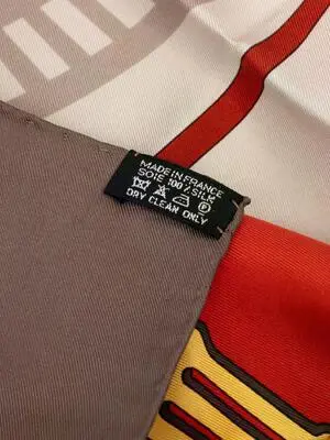 Hermès 2002 Mecanique Du Temps Silk Scarf 90 Scarves
