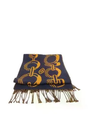 Hermès Fringe-trimmed Cashmere Scarf - Blue