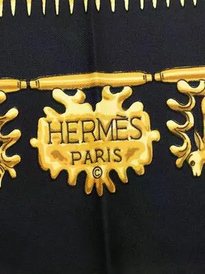 Hermès 2000-2026 Les Cavaliers D Or Silk Scarf 90 Scarves