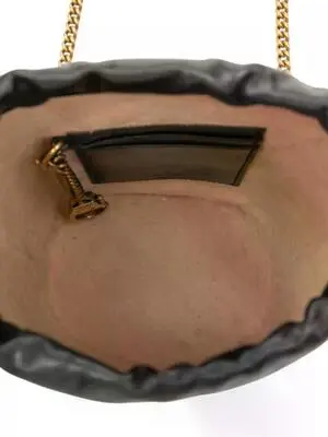 Gucci Small Gg Marmont Matelassé Leather Bucket Bag - Black