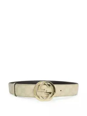 Gucci Interlocking Gg Belt - Neutrals