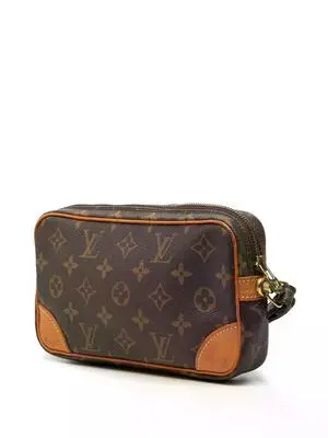 LOUIS VUITTON Monogram Canvas Marly Dragonne Pm Clutch Bag - Brown