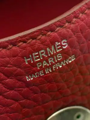 Hermès Clemence Lindy 34 Satchel - Red