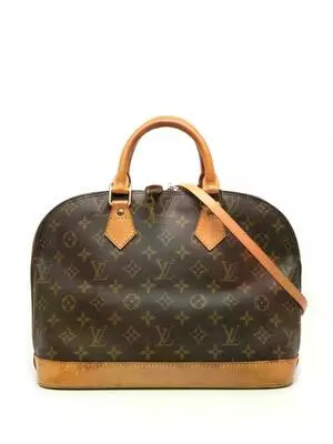LOUIS VUITTON 1995 Monogram Alma Pm Handbag - Brown