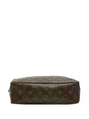 LOUIS VUITTON 1983 Monogram Trousse Toilette 28 Clutch Bag - Brown