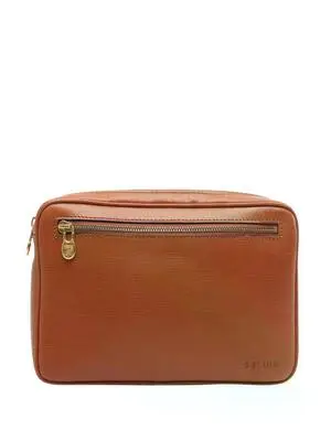 Celine Embossed Leather Clutch Bag