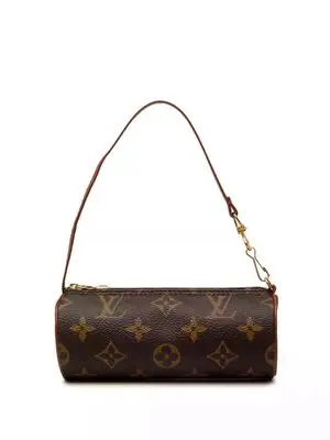 LOUIS VUITTON 1990-2010 Monogram Papillon Pochette Handbag - Brown