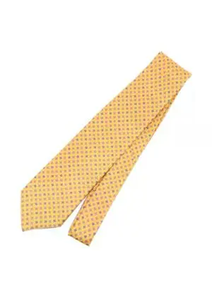 BVLGARI Geometric-print Silk Tie